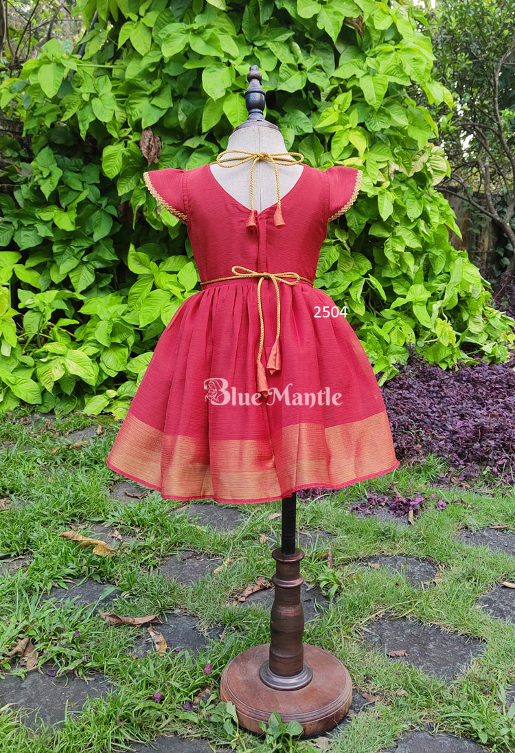 2504 Ready to Dispatch: "ChenKallu" Blooming Baby Frock – Blue Mantle Store