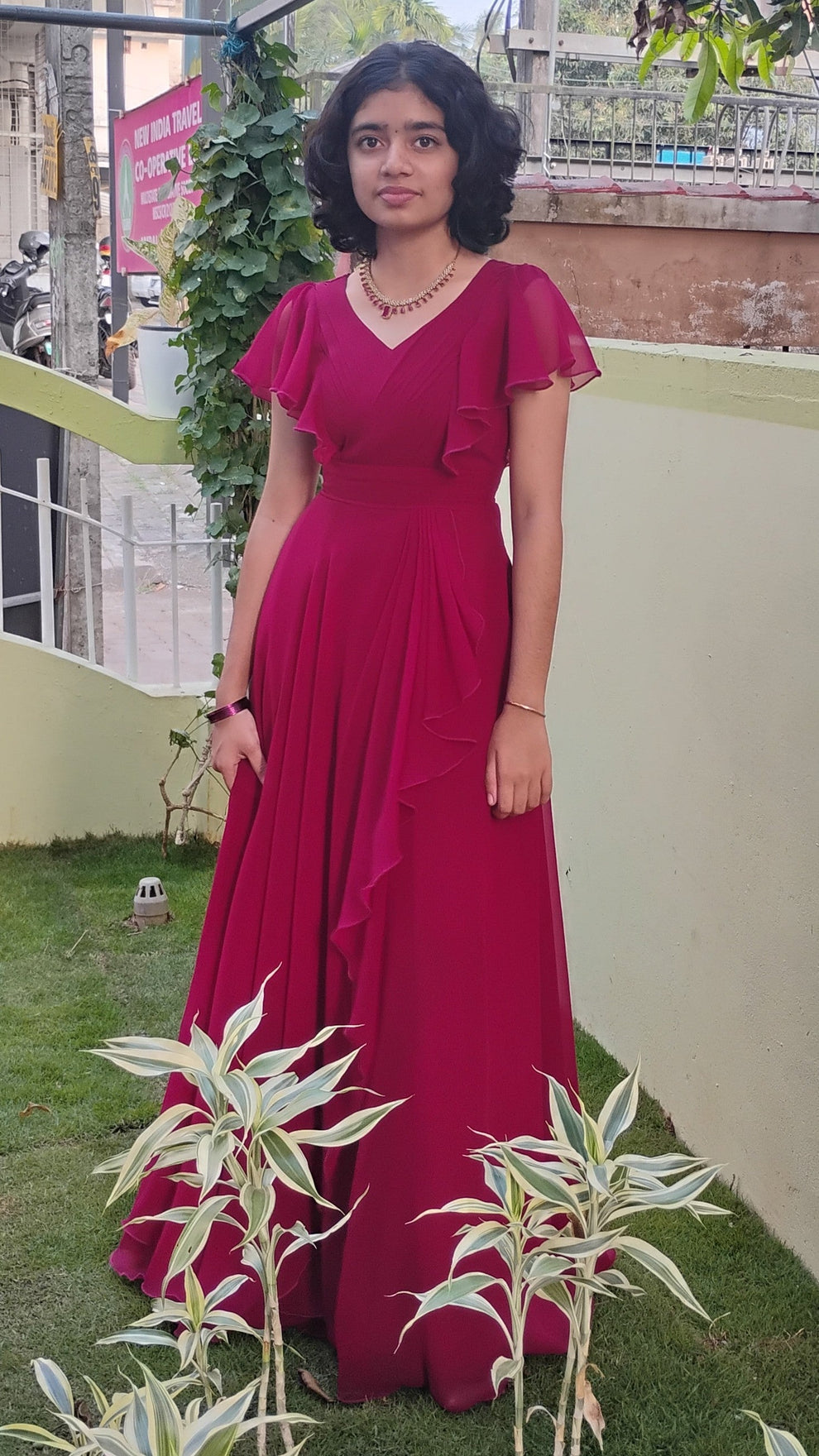 2145"VAISHALI"Pre order: Ashblue with navy blue Skirt & Blouse with ...